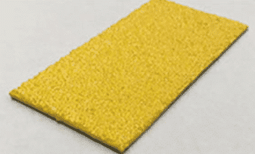 Anti slip safe plate with durable silicon carbide surface