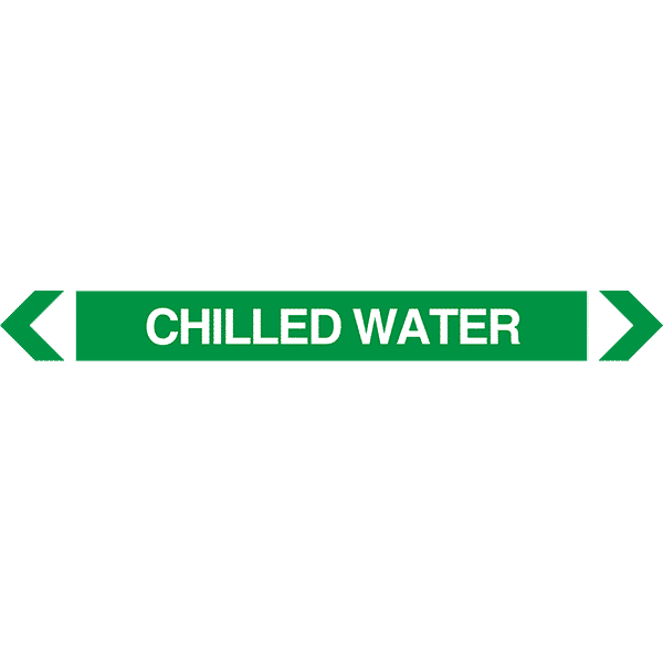Chilled Water - Pipe Marker | Wayout Evacuation Systems