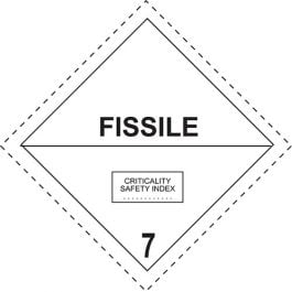 Class 7 - Fissile material | International Maritime Organization Sign