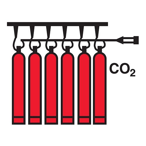 CO2 Battery IMO Sign 6048 - Wayout Evacuation System IMO Signs