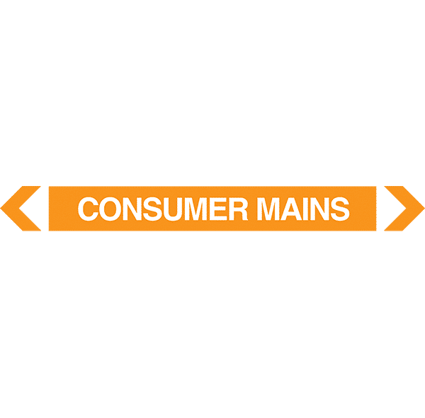 Consumer Mains - Pipe Marker | Wayout Evacuation Systems