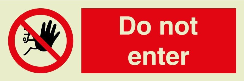 Do not enter symbol | International Maritime Organization Sign