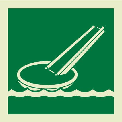 Evacuation slide IMO Sign LSS019 - Wayout Evacuation System