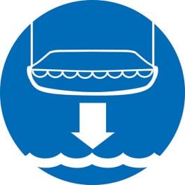 Lower lifeboat IMO Sign MSS025 - Wayout Evacuation System