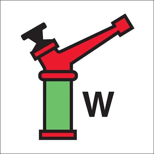 Water monitor IMO Sign 6843 - Wayout Evacuation System IMO Signs