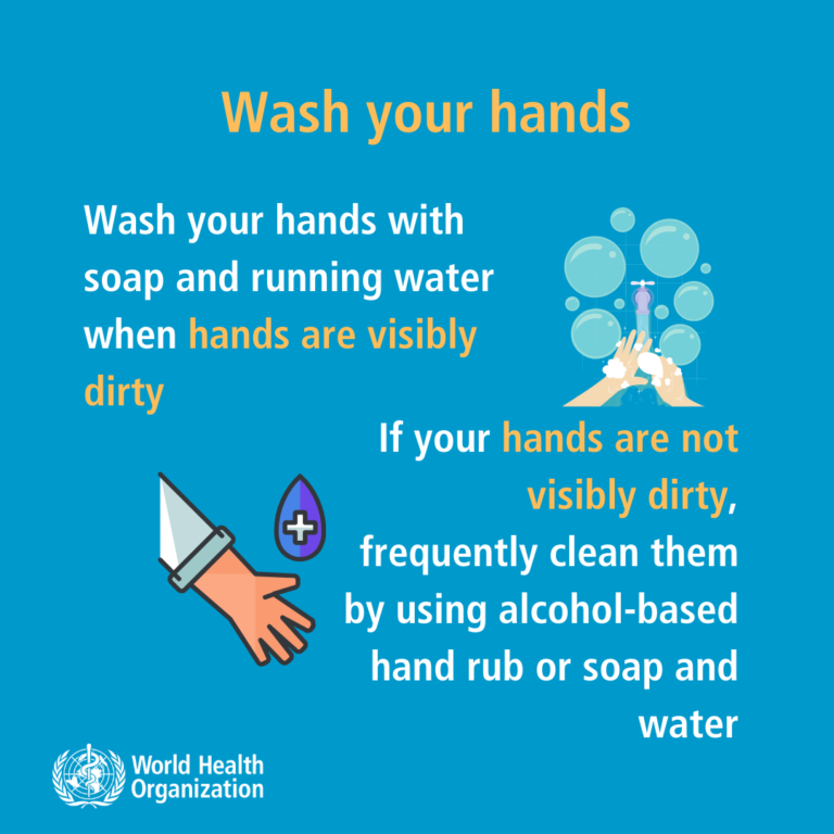 World Health Organization infographics - Wash your hands - Sign 2