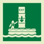 Vertical Evacuation IMO Sign 4070 - Wayout Evacuation System IMO Signs